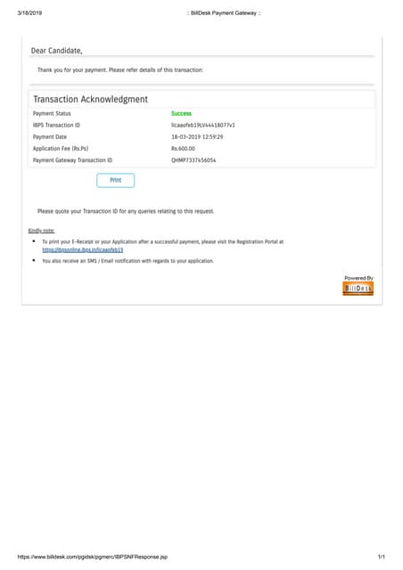 Bill_desk payment gateway __ | PDF