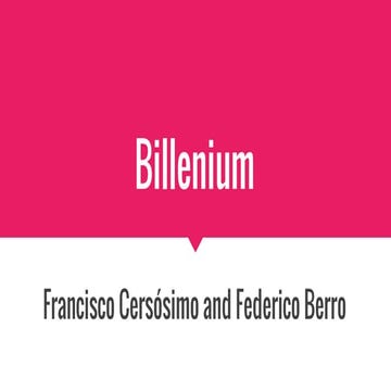 Billenium | PPTX