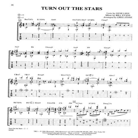 Bill evans turn out the stars | PDF