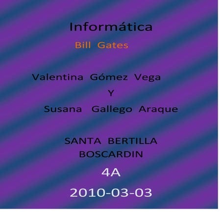 Biografia de Linus Torvald y Bill Gates | PPTX