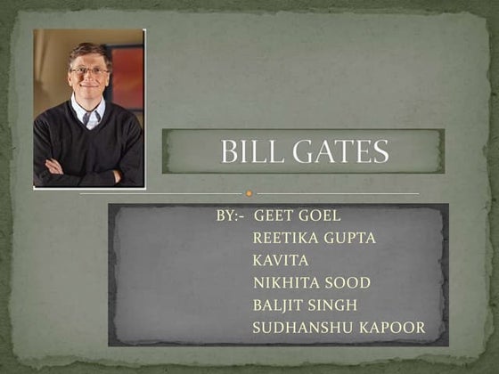 Bill gates powerpoint:) | PPTX