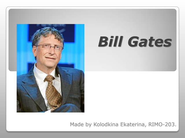 Bill gates powerpoint:) | PPTX