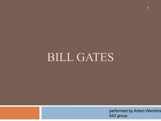 Bill gates powerpoint:) | PPTX