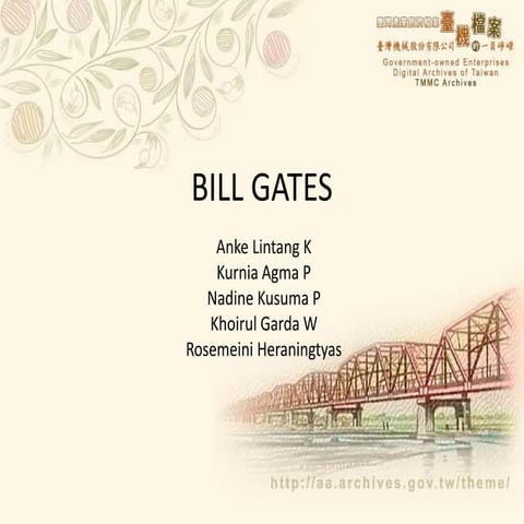 Biografi bill gates | PPTX