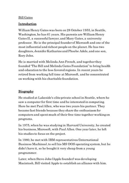 Bill gates powerpoint | PPT