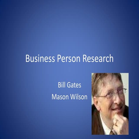 Bill gates powerpoint | PPTX