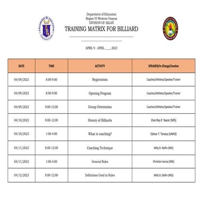 Billiards Matrix new.docx