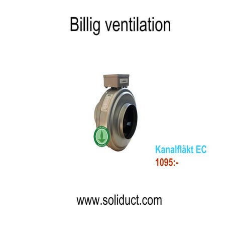 Billig ventilation från Soliduct | PPT