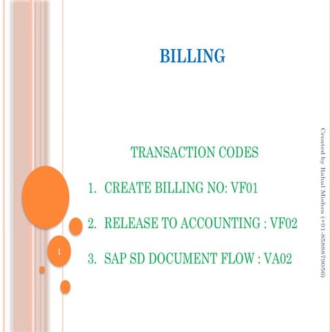 BILLING sap sales and distribution .pptx