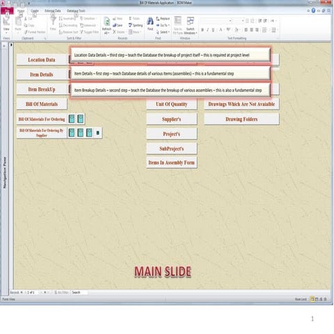 Bill of Materials Database | PPT
