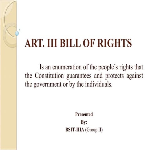 Bill of Rights | PPT