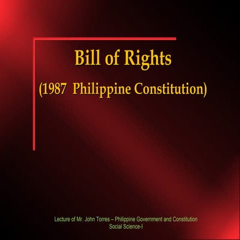 Bill of rights (lecture 4) | PPT