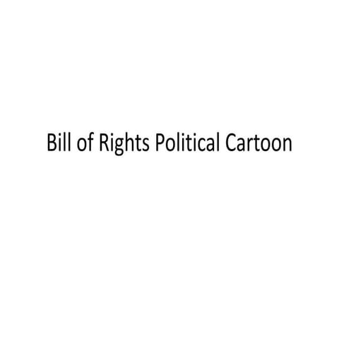 Bill of rights political cartoon | PPTX