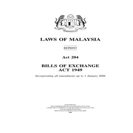 Bills of exchange_act 1949 | PDF
