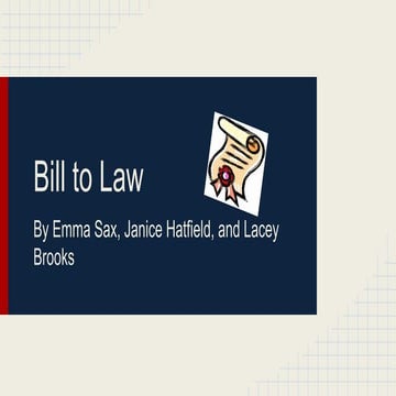 Bill to law slideshow (1) | PPT
