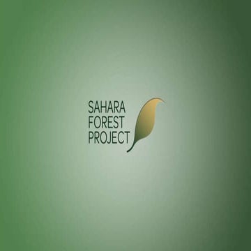 Sahara Forest Project | PPTX | Agriculture | Industries