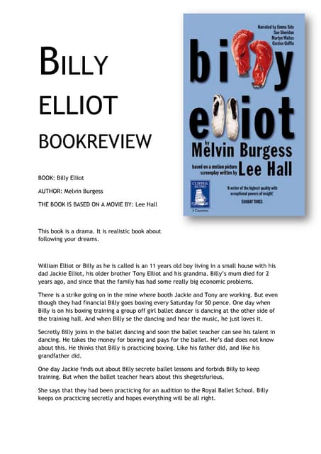 Billy Elliot - Setting the Scene | PPT