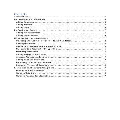 Introduction To Bim 360 Docs Pdf