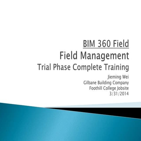 Bim 360 field User Guide | PPT