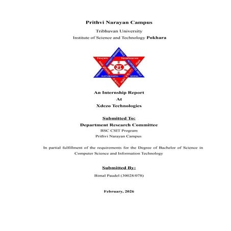Sample internship presentation ppt | PPTX