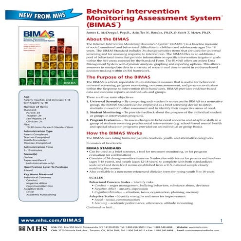 Introducing the Behavior Intervention Monitoring Assessment System | PDF