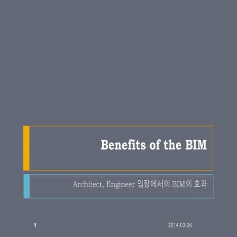Bim benefit | PPTX