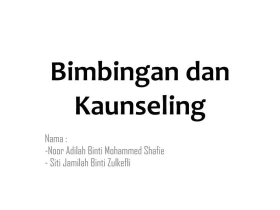 Unit 2 teknik dan proses kaunseling (1) | PDF