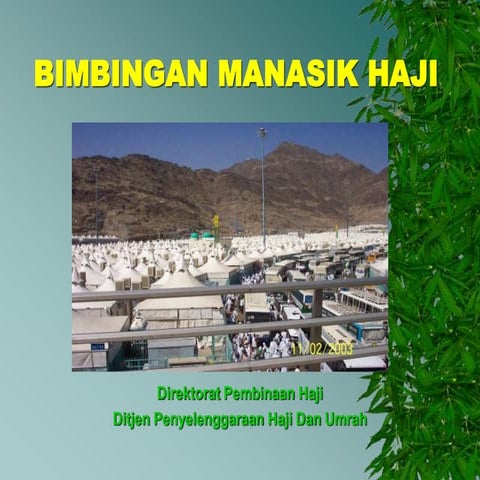 Bimbingan Manasik Haji | PPT