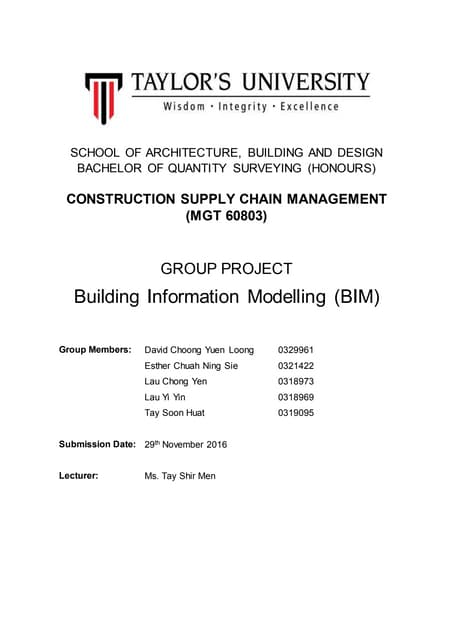 Building Information Modeling (BIM) | PDF