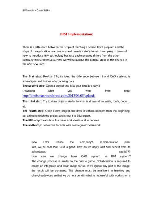 The main challenges in the implementation of BIM and how to face them | PDF