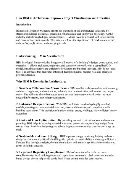 What Is a BIM Model A Comprehensive Guide to Building Information ...