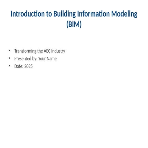 BIM_Introduction_Designed_PPT_common_presentation | PPT