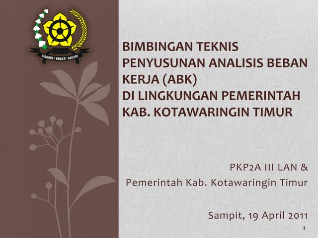01 penyusunan peta jabatan & abk | PPT