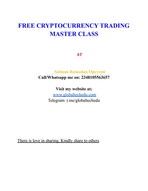 Cryptocurrency Guide Guide for Beginners | PDF