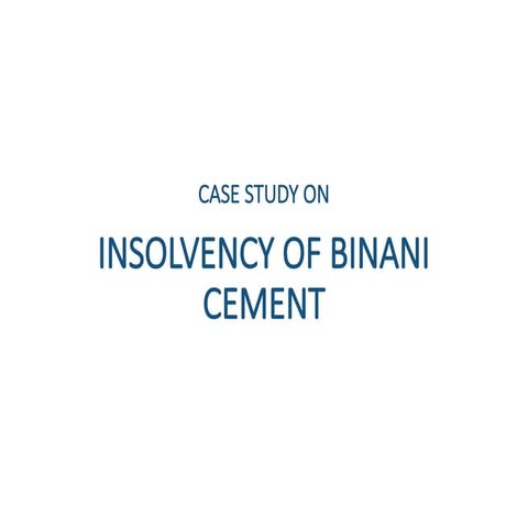 case study on Binani cement ppt.pptx- ibc | PPTX