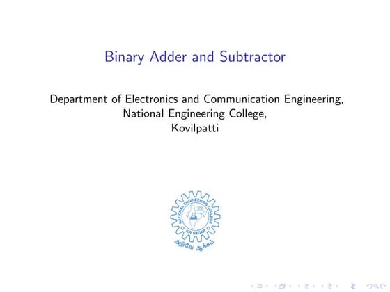 Lecture4 Chapter4- Design 4-bit Lookahead Carry Binary Adder-Subtractor Circuit.pdf ...