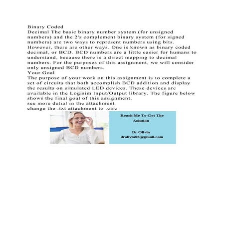 Binary Codeddecimal The Basic Binary Number System For Unsigned Ndocx