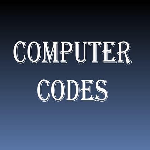 computercodes, BCD, EBCDIC,ASCII,UNICODE | PPTX