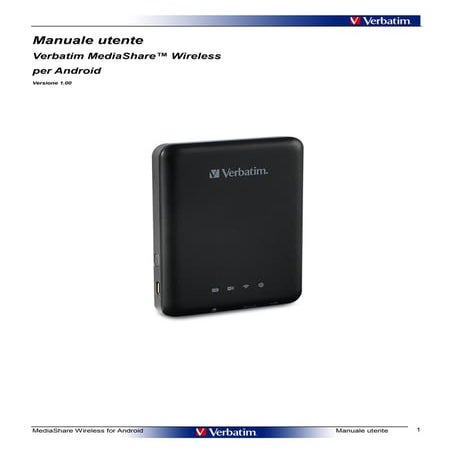 Manuale Verbatim MediaShare Wireless per Android | PDF | Computing ...