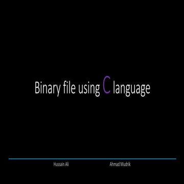 Binaryfile | PPT