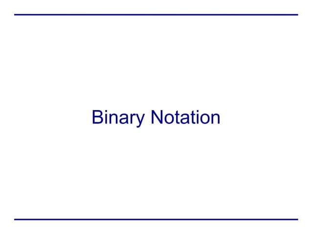 Binary Notation Ppt 0829