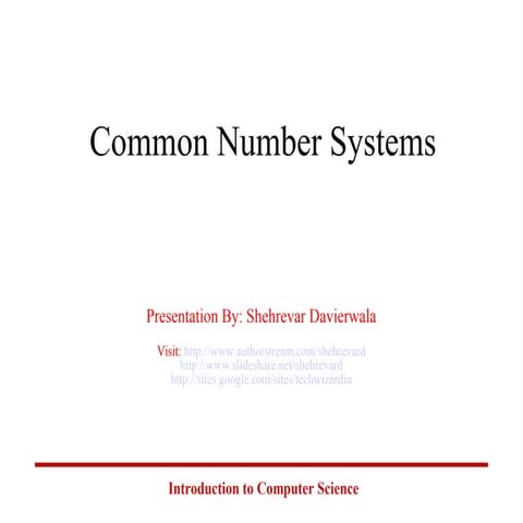 Binary numbersystem | PPT