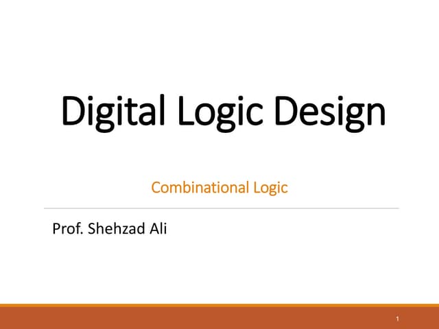 Digital Logic And Design Dld Presentation Ppt