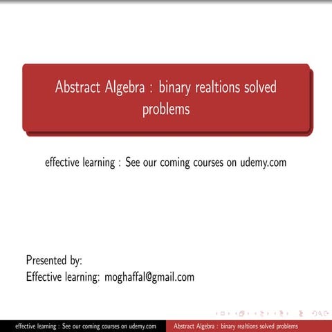 Binary Relations Ppt