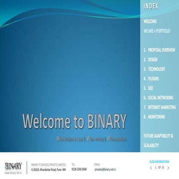 Binary's cms website development ppsx-slide share | PPSX