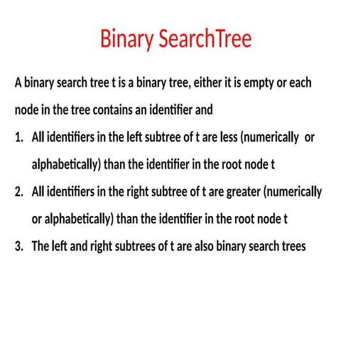 Lecture optimal binary search tree | PPTX