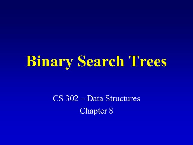 Binarysearchtreesppt