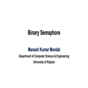 Binary Semaphore Pptx Programming Languages Computing 7575