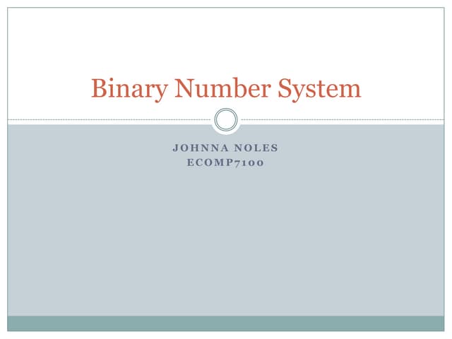 An Introduction To Binary | PPT