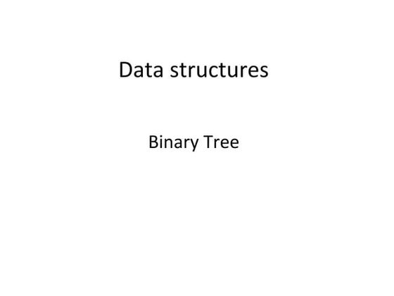 Trees In Data Structures Ppt